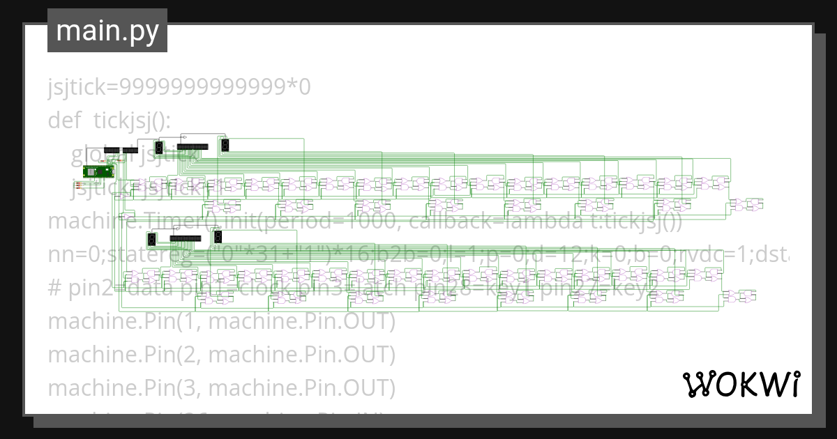 rp2040 Mpython 16bit descrete hs shifter - Wokwi ESP32, STM32, Arduino ...