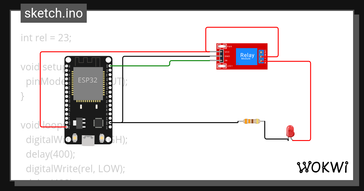 ESP32 and Rel Copy - Wokwi ESP32, STM32, Arduino Simulator