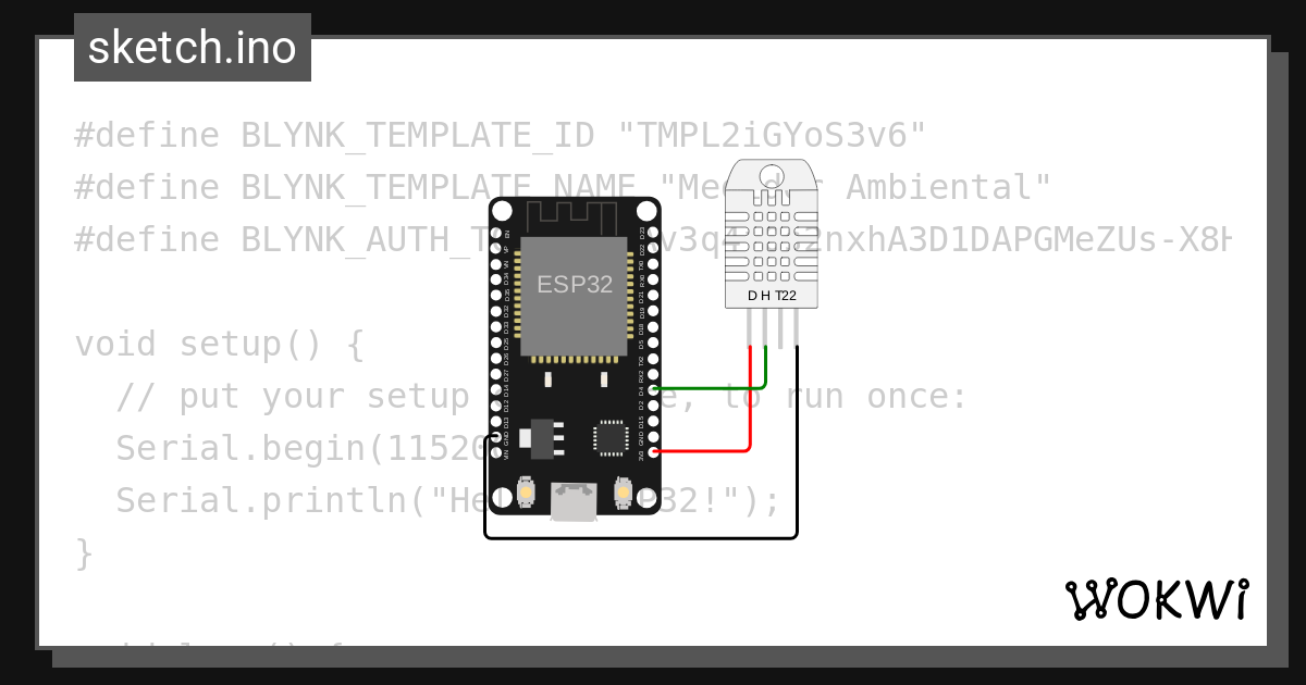 Medidor Ambiental Wokwi Esp32 Stm32 Arduino Simulator 7335