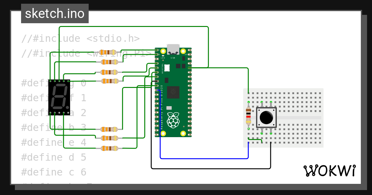 Sete Segmentos Prova Wokwi Esp32 Stm32 Arduino Simulator