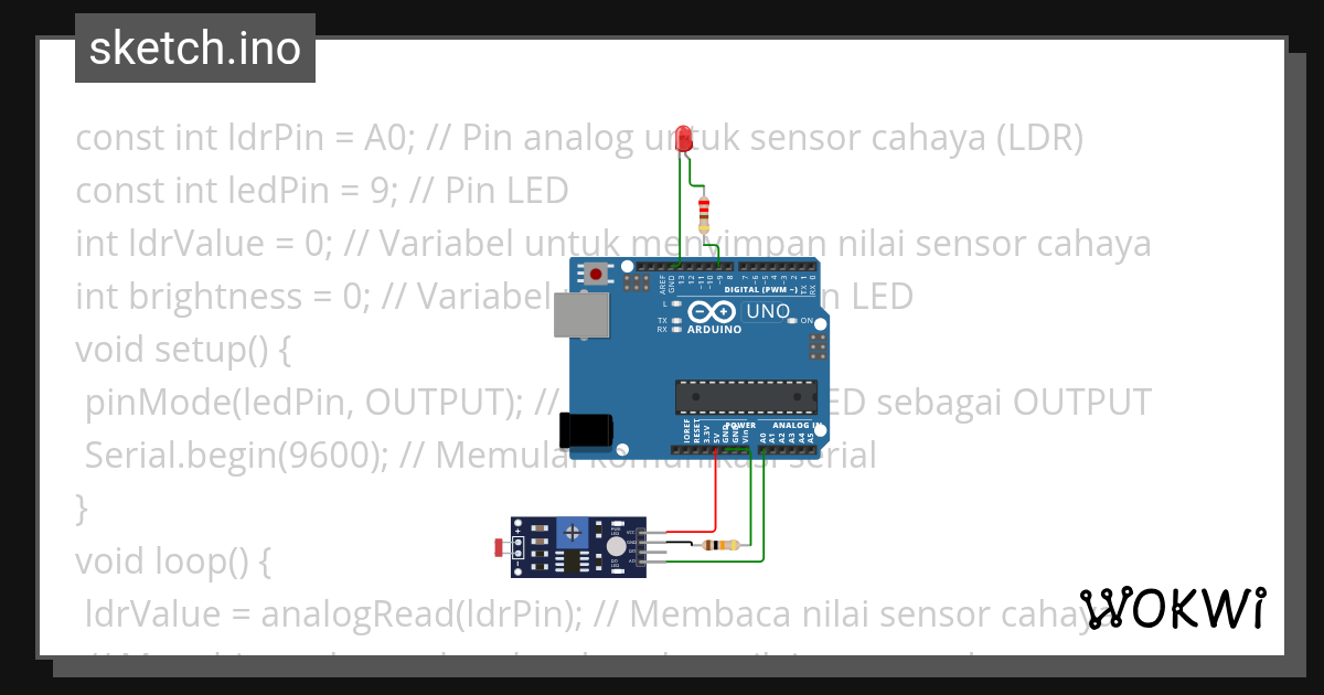 ldr - Wokwi ESP32, STM32, Arduino Simulator
