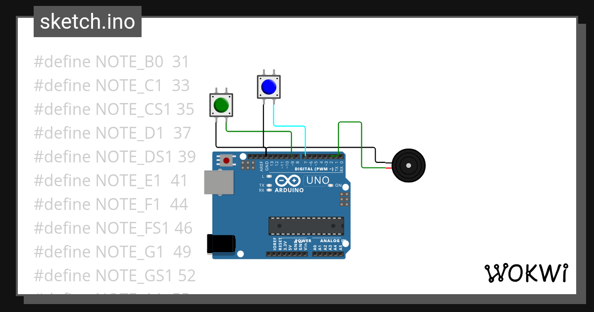 Piano Copy - Wokwi ESP32, STM32, Arduino Simulator