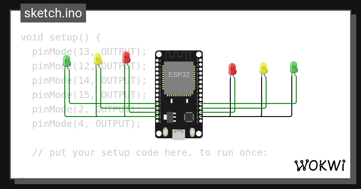 122mohanapriyatrafficlight1 Wokwi Esp32 Stm32 Arduino Simulator 