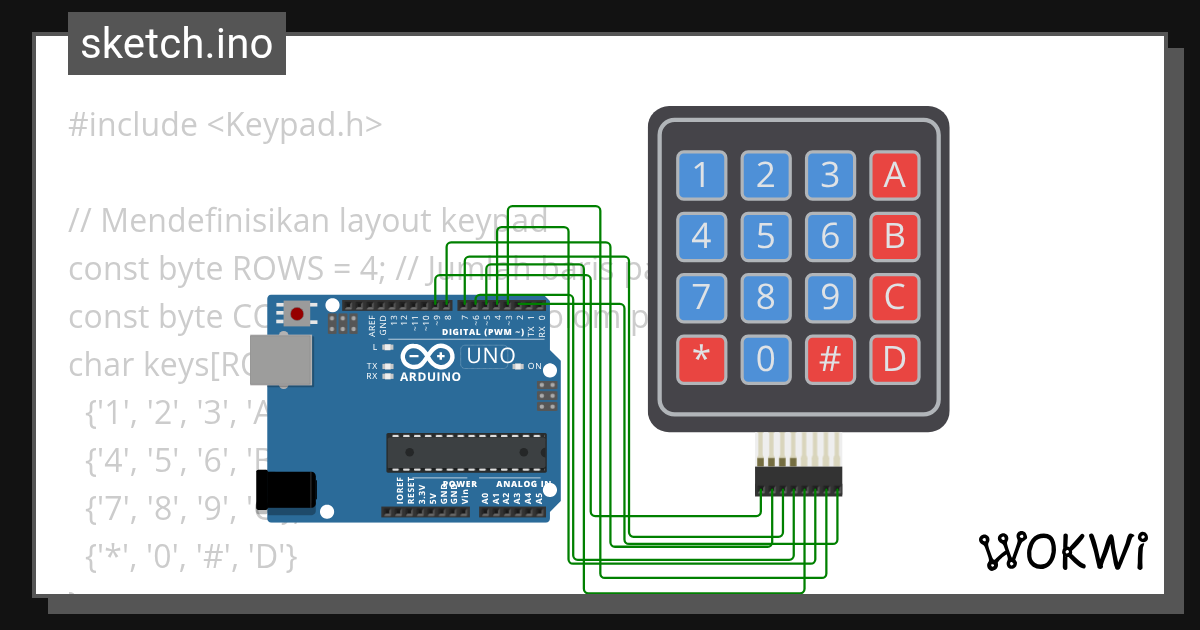 keypad - Wokwi ESP32, STM32, Arduino Simulator