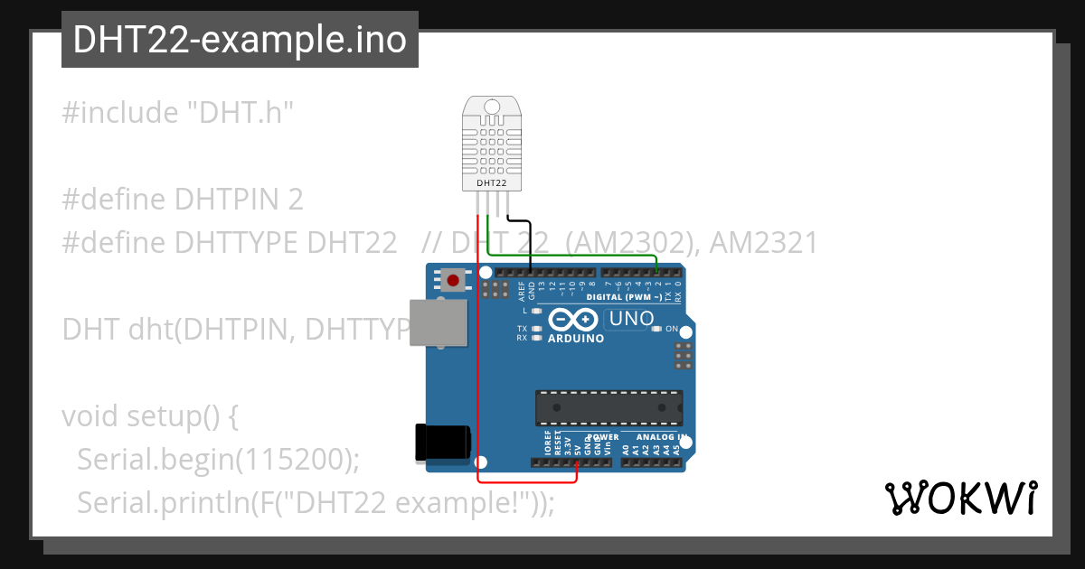 DHT22-example.ino Copy (d.j.sam) Copy - Wokwi ESP32, STM32, Arduino Simulator