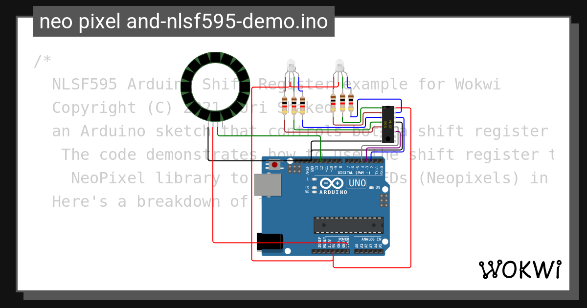 Nlsf595 Demo Modified By O Wokwi Esp32 Stm32 Arduino Simulator