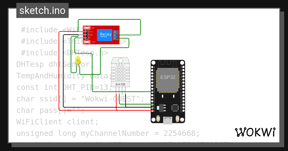 Humidityandtemperture Wokwi Esp32 Stm32 Arduino Simulator