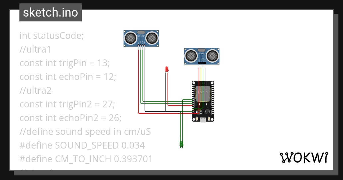 u sensor - Wokwi ESP32, STM32, Arduino Simulator