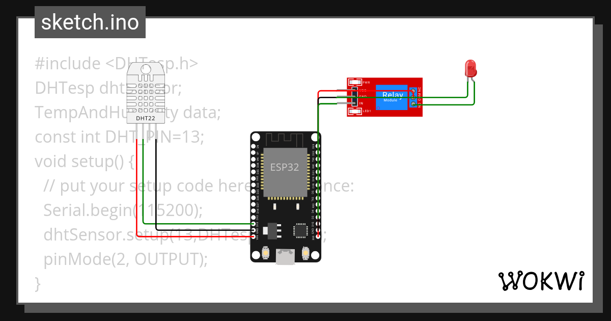 Dht Sensor Wokwi Esp32 Stm32 Arduino Simulator