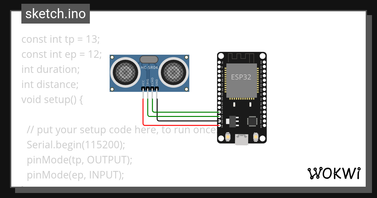 UL SONIC - Wokwi ESP32, STM32, Arduino Simulator