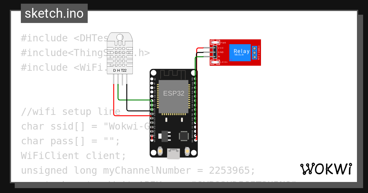 Humidity And Temperature Wokwi Esp32 Stm32 Arduino Simulator 7130