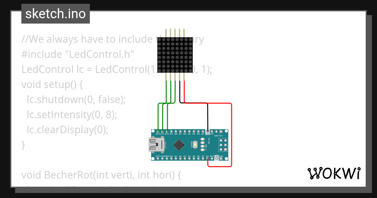 LED Dot - Wokwi ESP32, STM32, Arduino Simulator
