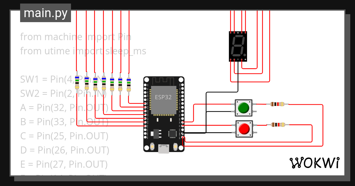 ข้อสอบครั้งที่ 2 ชุดที่ 2 Wokwi Esp32 Stm32 Arduino Simulator 2109