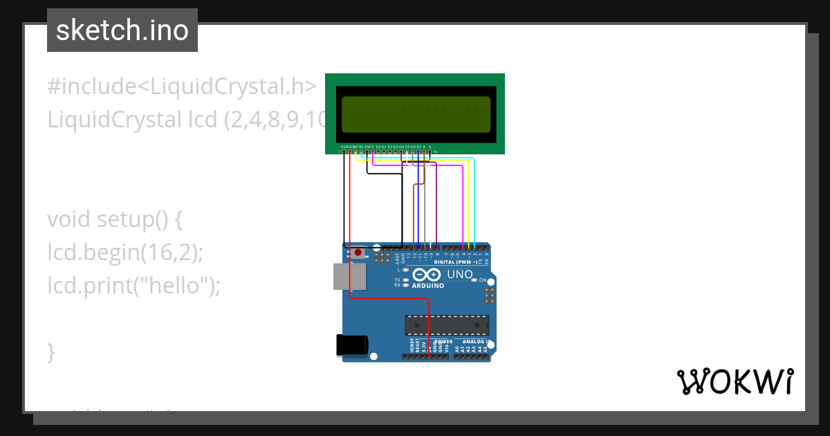IOT using lcd to display name Copy - Wokwi ESP32, STM32, Arduino Simulator IOT using lcd to display name Copy - Wokwi ESP32, STM32, Arduino Simulator