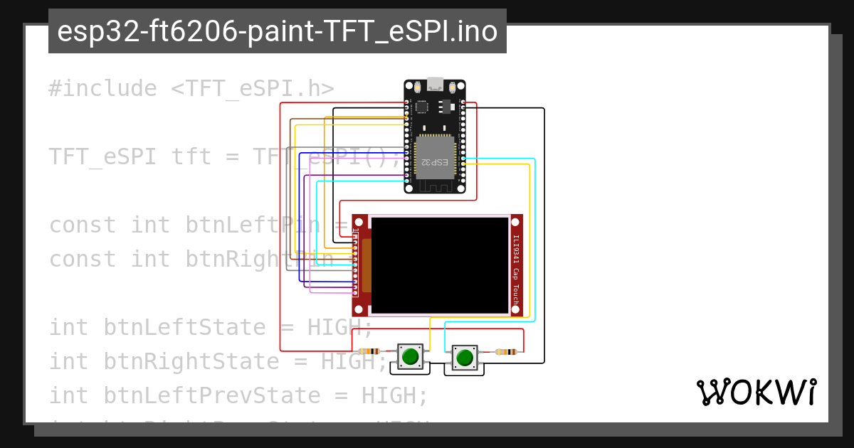 Menurect Tfto Wokwi Esp32 Stm32 Arduino Simulator 