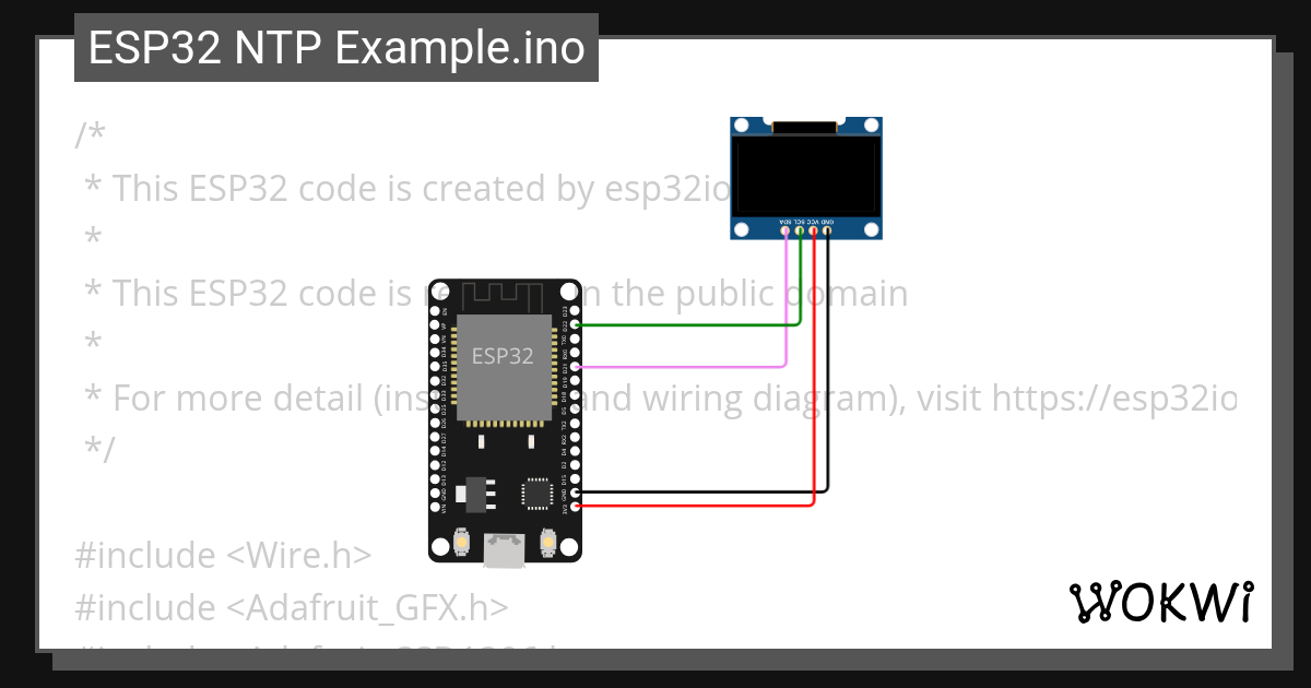 ESP32 oled Copy (3) - Wokwi ESP32, STM32, Arduino Simulator