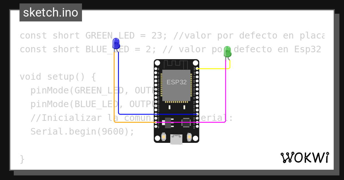 Ledextverdeazul Wokwi Esp32 Stm32 Arduino Simulator 9614
