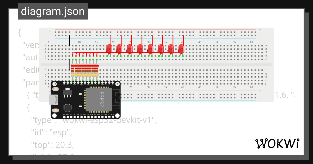 Leds Wokwi Esp32 Stm32 Arduino Simulator 