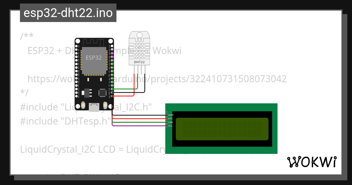 Temp Humid Lcd Wokwi Esp32 Stm32 Arduino Simulator 8636