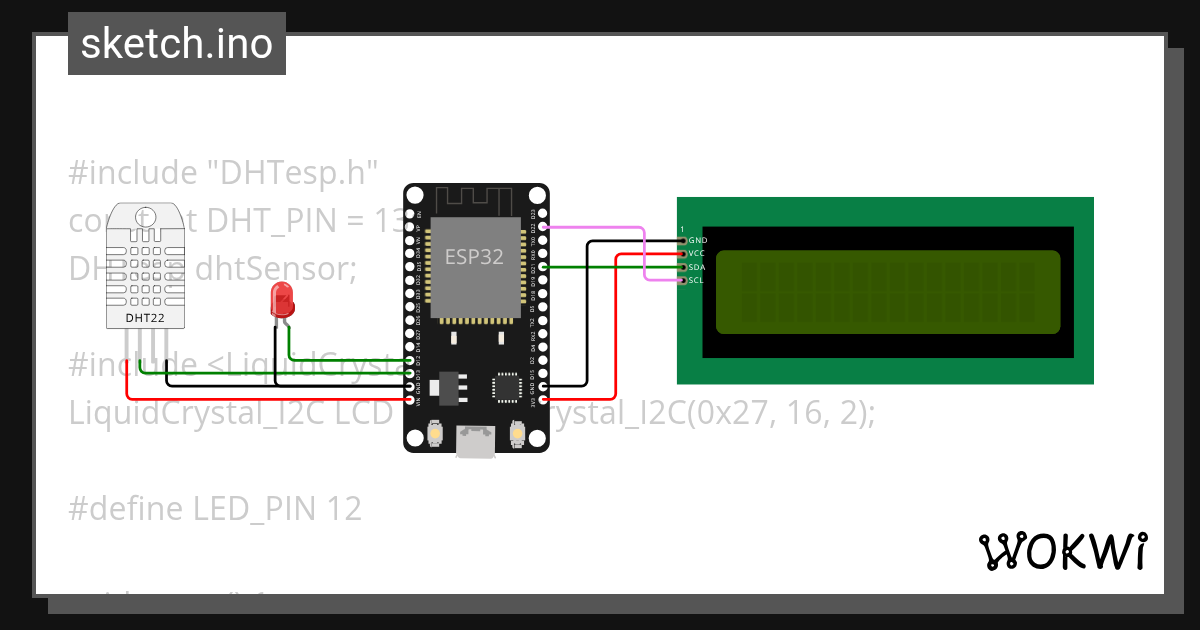 NhietDo-DoAm - Wokwi ESP32, STM32, Arduino Simulator