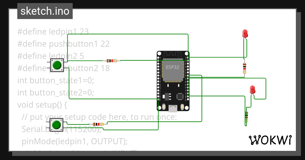 2button 2 Led Copy Wokwi Esp32 Stm32 Arduino Simulator 1150
