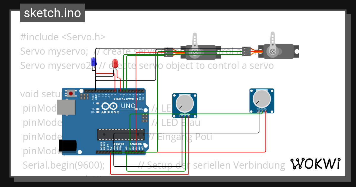 Servoneu Wokwi Esp32 Stm32 Arduino Simulator 