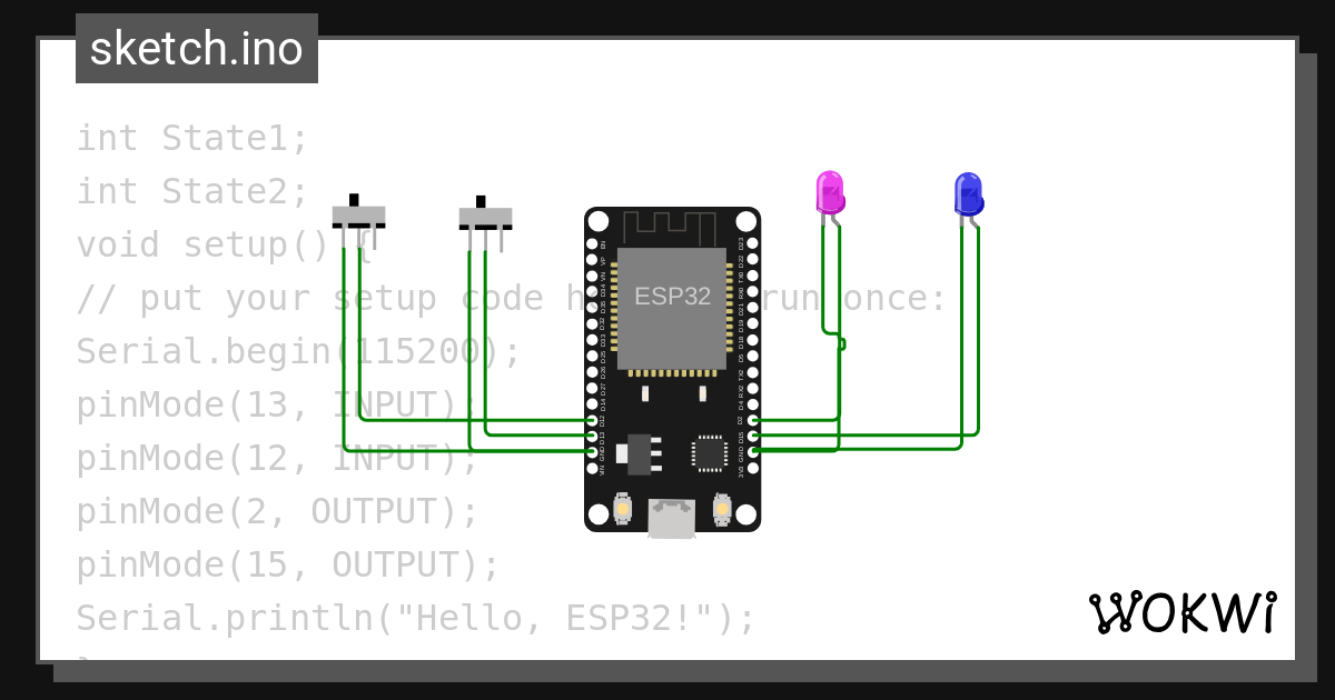 Swich Ex3 Wokwi Esp32 Stm32 Arduino Simulator