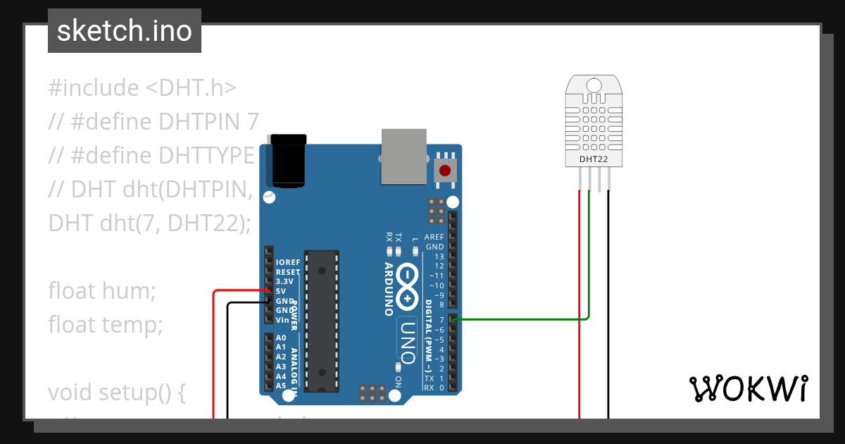 Humidity And Temperature Sensor Wokwi Esp32 Stm32 Arduino Simulator 