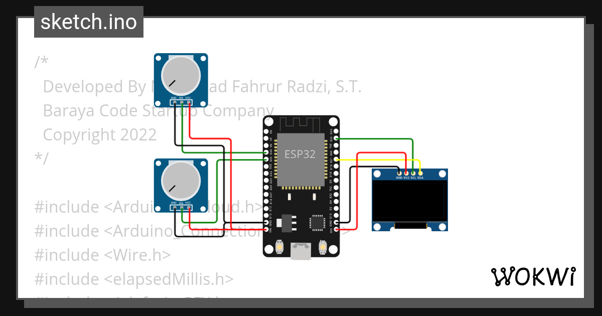 Projek Mirza Wokwi Esp32 Stm32 Arduino Simulator 3435