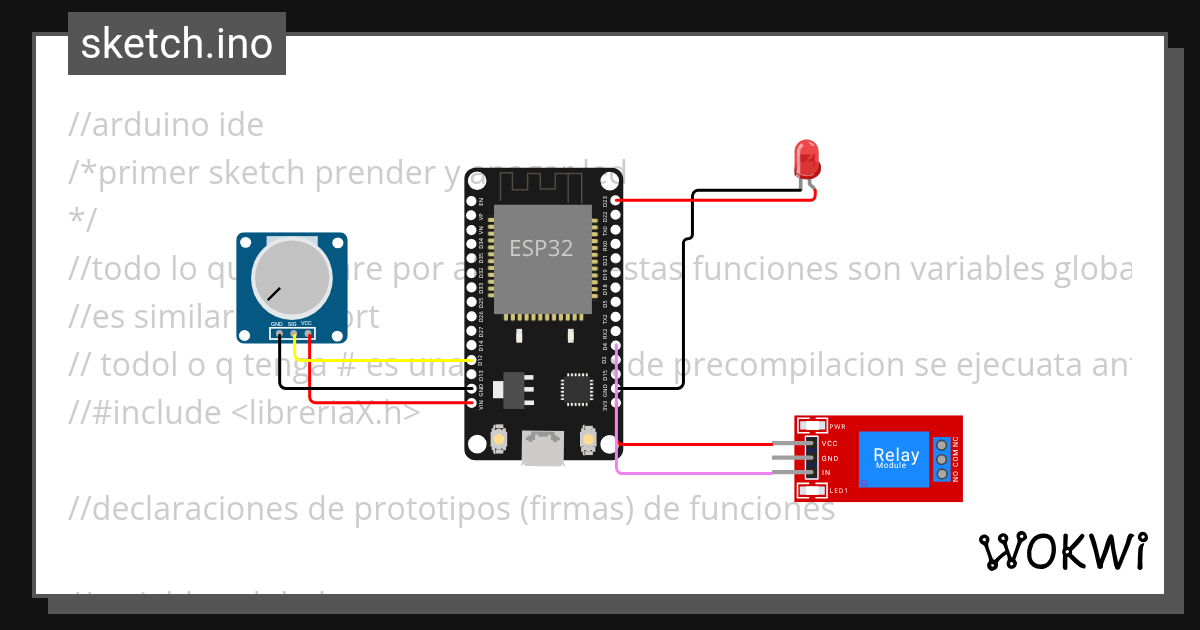ta led - Wokwi ESP32, STM32, Arduino Simulator