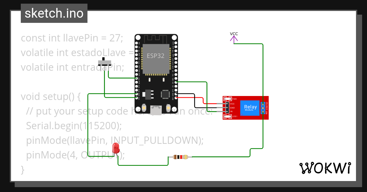 Relay - Wokwi ESP32, STM32, Arduino Simulator