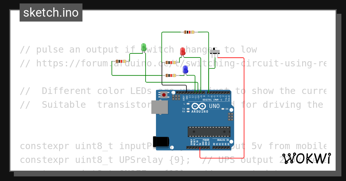 Ups Load Switcher Copy Wokwi Esp32 Stm32 Arduino Simulator