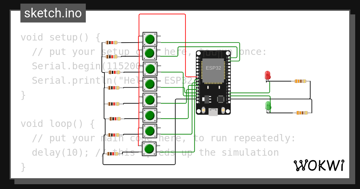 Cerradura Wokwi Esp32 Stm32 Arduino Simulator