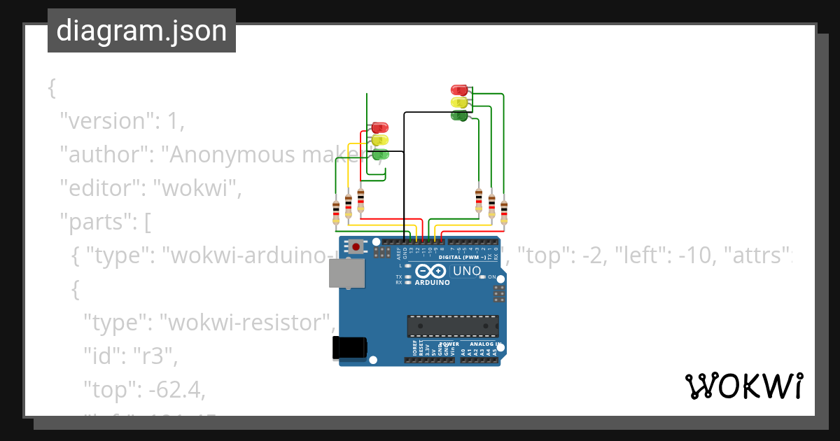 traffic 1 - Wokwi ESP32, STM32, Arduino Simulator