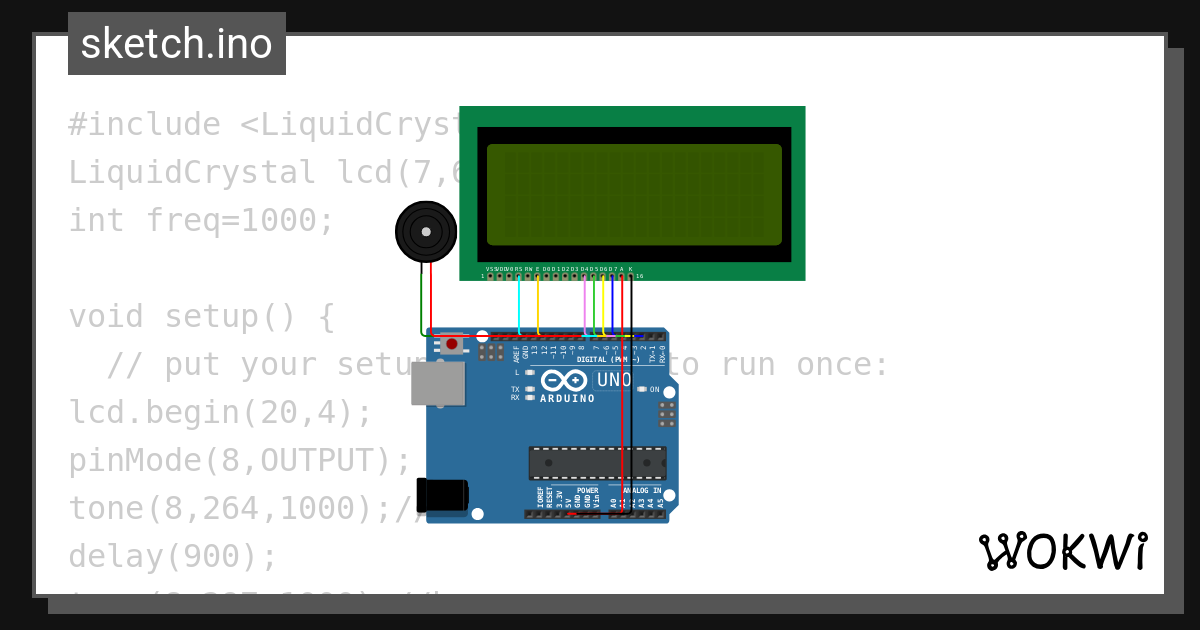 Lcd 20x4 Wokwi Esp32 Stm32 Arduino Simulator 2392