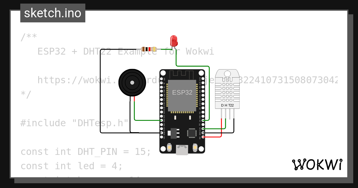 Rangkaian Sensor Dht22 Esp32 Wokwi Esp32 Stm32 Arduino Nbkomputer