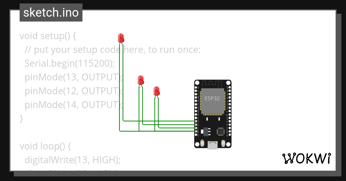 Ex No.01 - Wokwi ESP32, STM32, Arduino Simulator Ex No.01 - Wokwi ESP32, STM32, Arduino Simulator