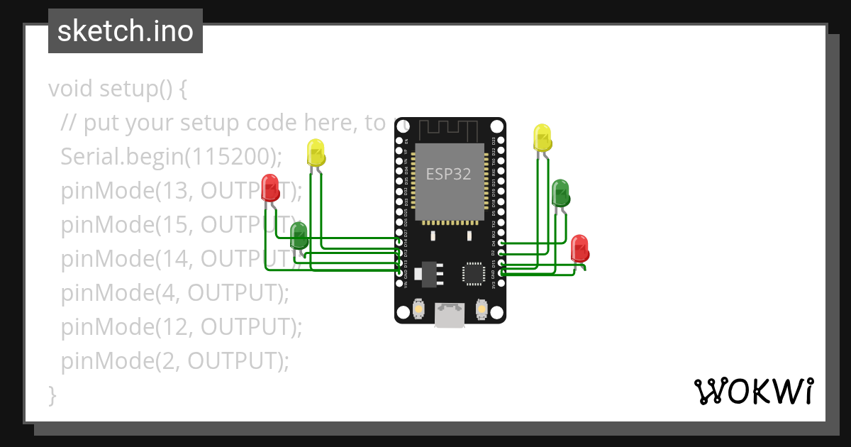 pooja traffic - Wokwi ESP32, STM32, Arduino Simulator