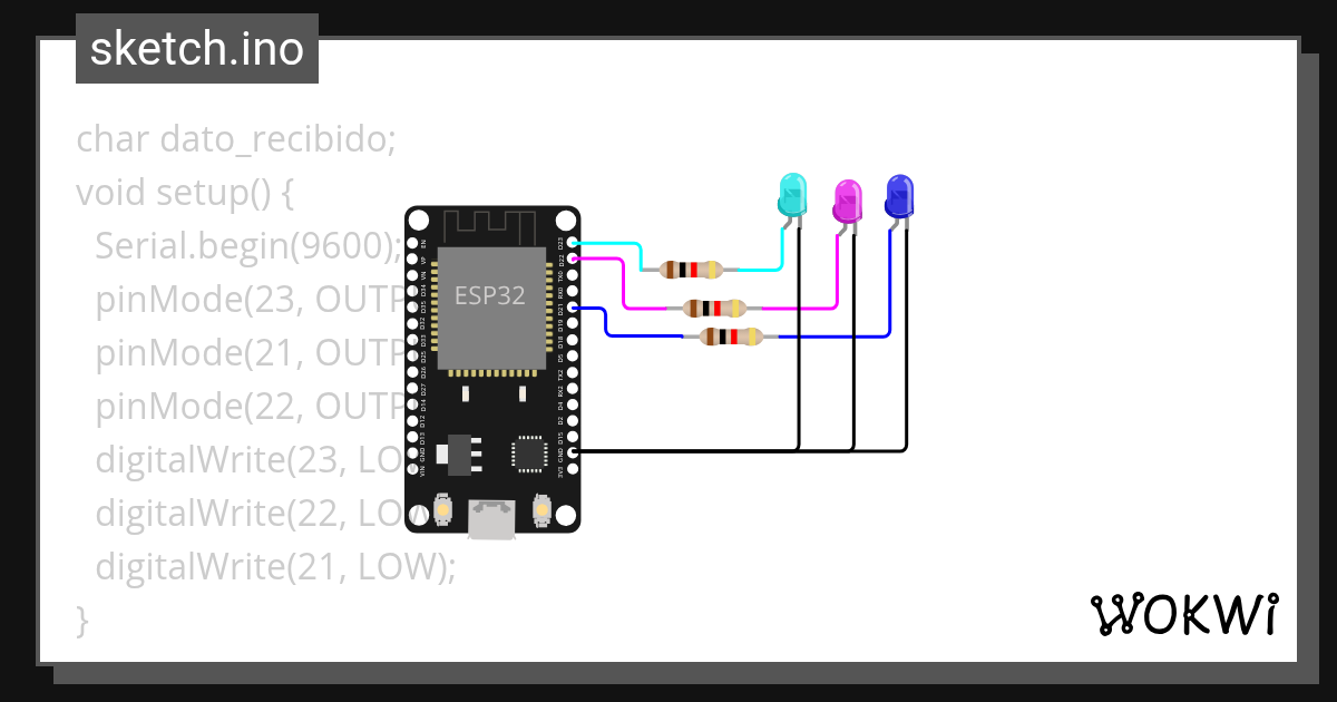 Ejemplo_2 - Wokwi ESP32, STM32, Arduino Simulator