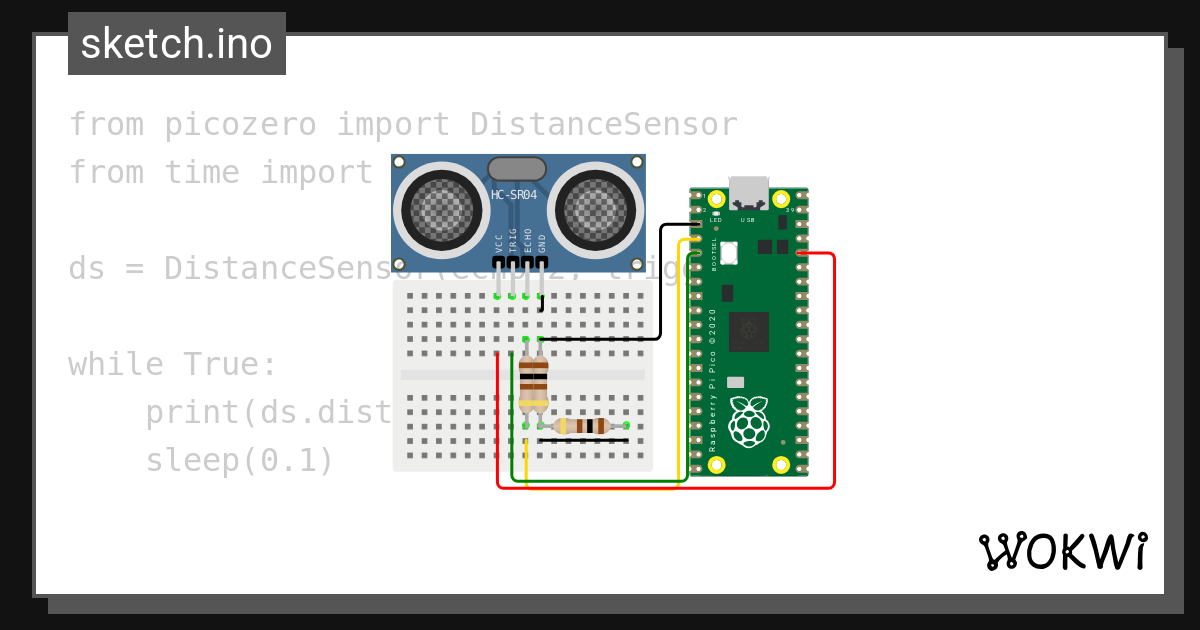 Ultra Sonic Wokwi Esp32 Stm32 Arduino Simulator
