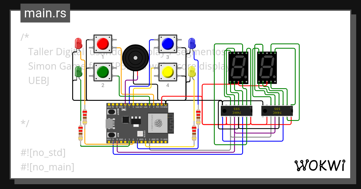 Simon_Rust STEM MJ10D - Wokwi ESP32, STM32, Arduino Simulator