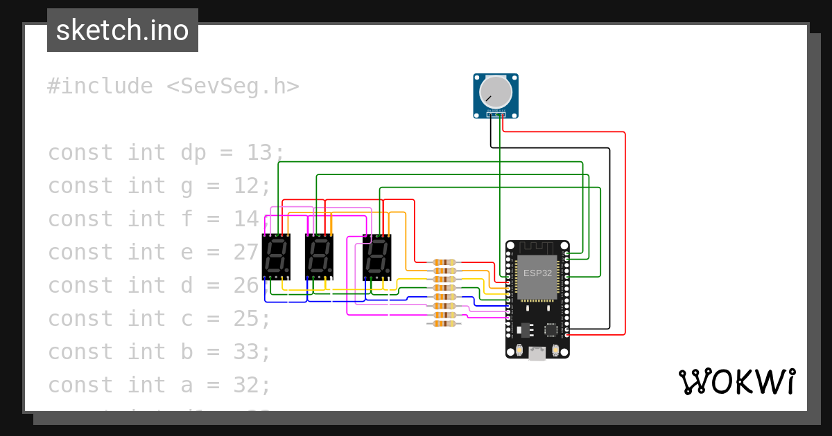 Segmen 9999 Wokwi Esp32 Stm32 Arduino Simulator 3515