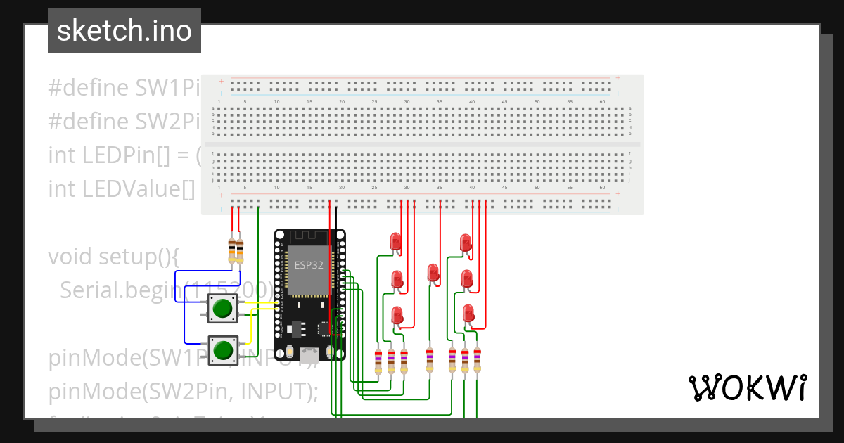 lab2 - Wokwi ESP32, STM32, Arduino Simulator