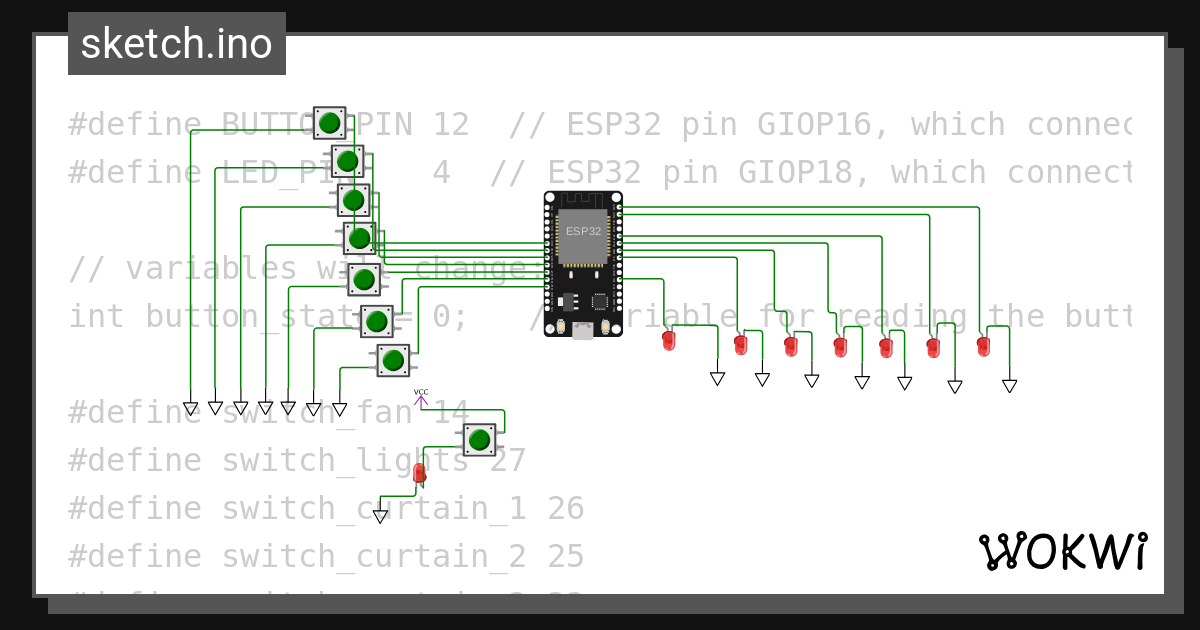 Buttonled Wokwi Esp32 Stm32 Arduino Simulator 1050