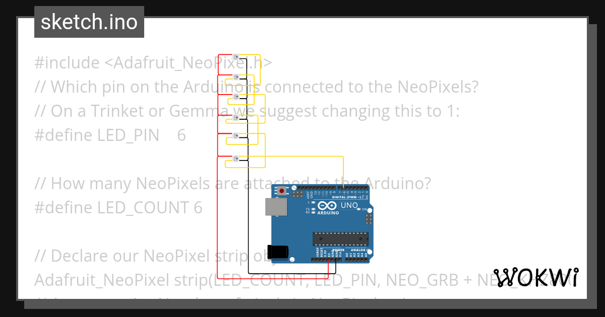 LED PCB v1 - Wokwi ESP32, STM32, Arduino Simulator