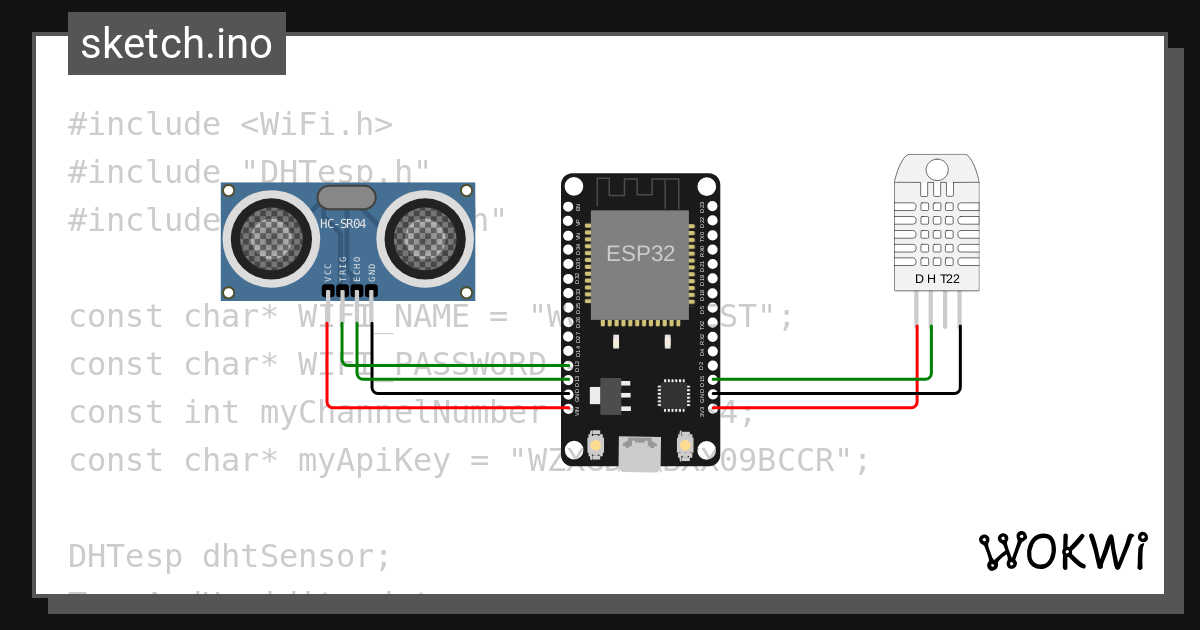 Ultra Dht With Wifi Connection Wokwi Esp32 Stm32 Arduino Simulator 3802