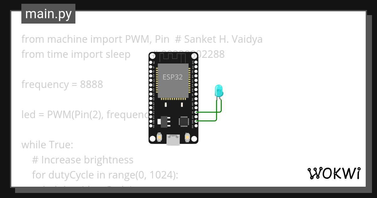 pwm light - Wokwi ESP32, STM32, Arduino Simulator pwm light - Wokwi ESP32, STM32, Arduino Simulator