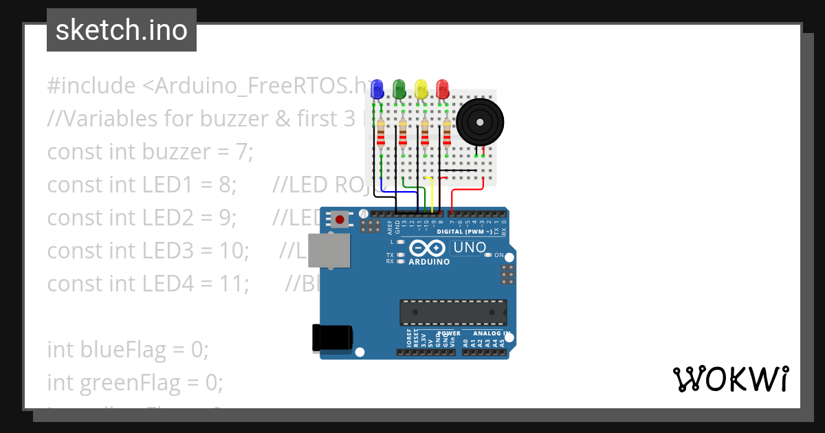 Probando FreeRTOS en Arduino Copy (2) - Wokwi ESP32, STM32, Arduino Simulator