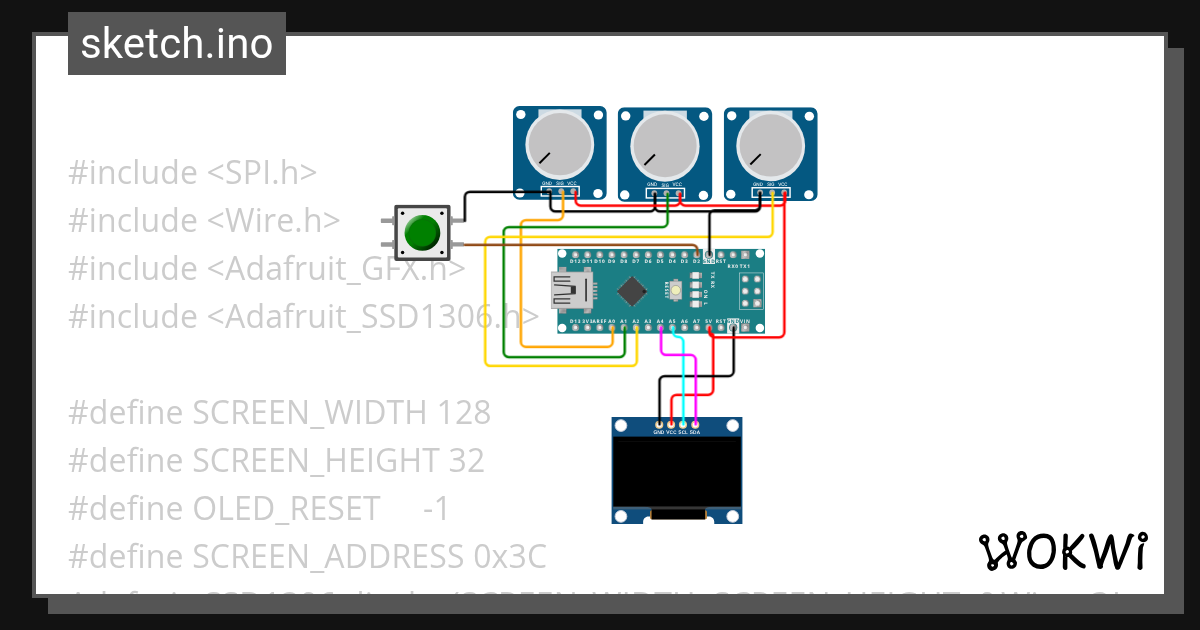 Baca 3 Resistor Oled Wokwi Esp32 Stm32 Arduino Simulator 0754
