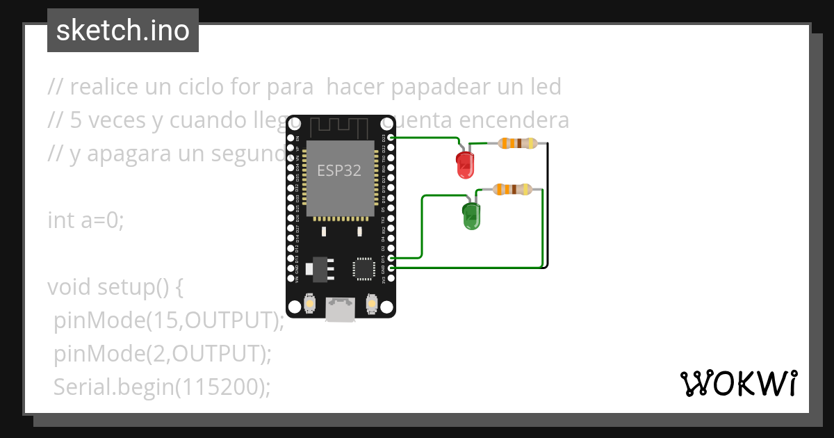 Prueba1 Esp Wokwi Esp32 Stm32 Arduino Simulator 5575